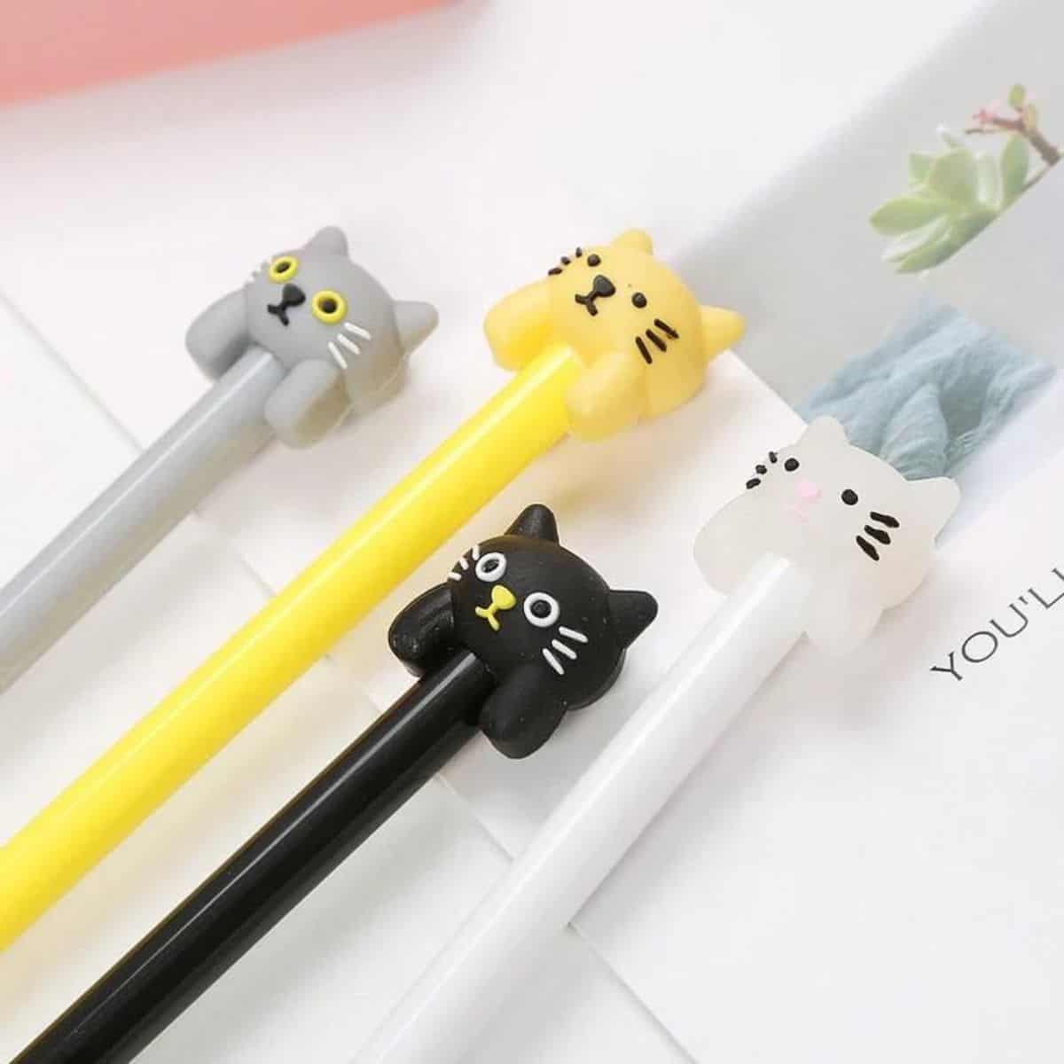 Cat pens - Cat themed stationery and office supplies - Koro Cinco Cats