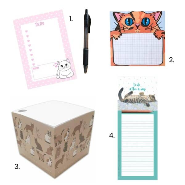 Cat themed stationery (plus free planner page) - Koro Cinco Cats
